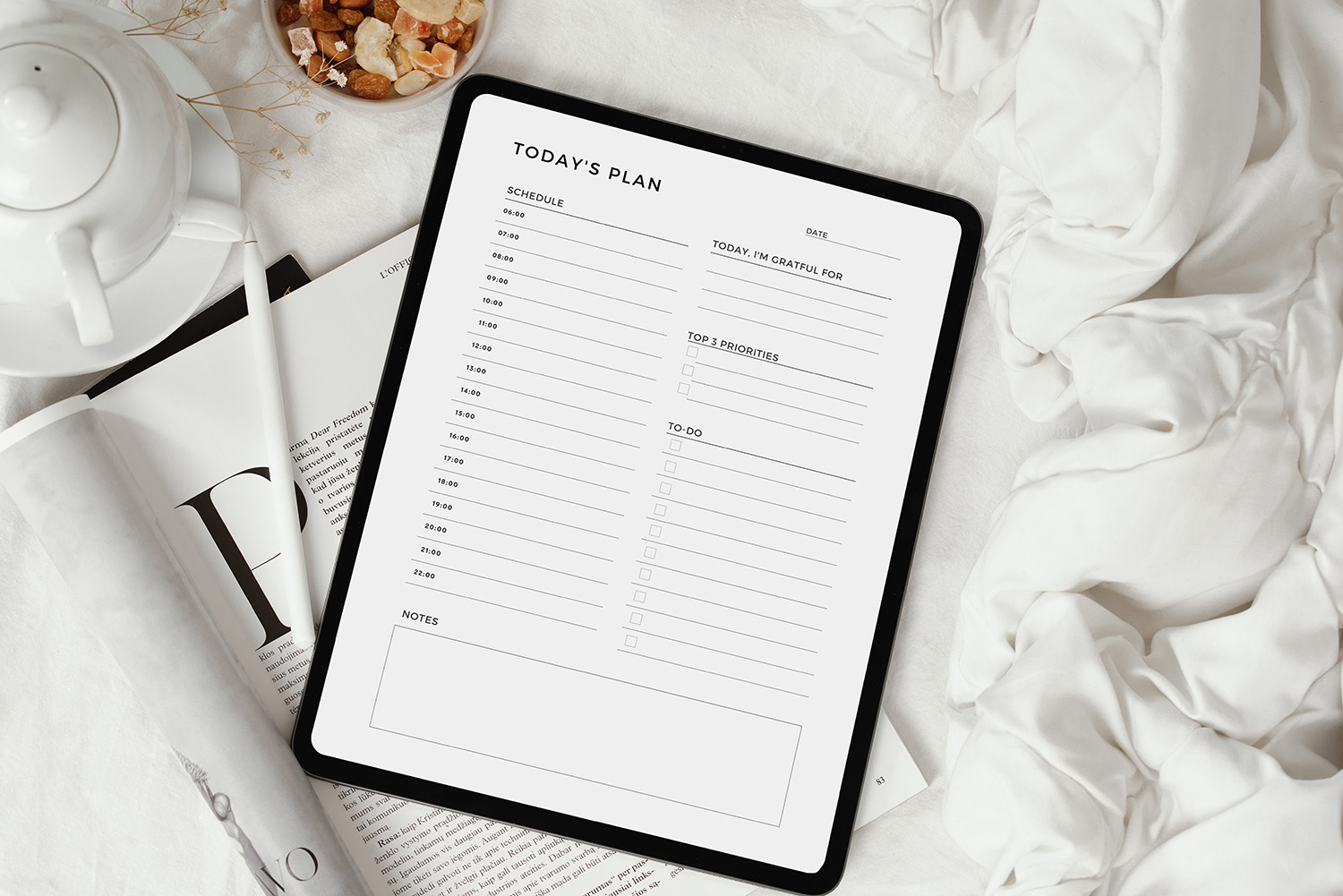 Free Minimalist Planner Printables :Daily, Weekly, Monthly & Half-Year ...